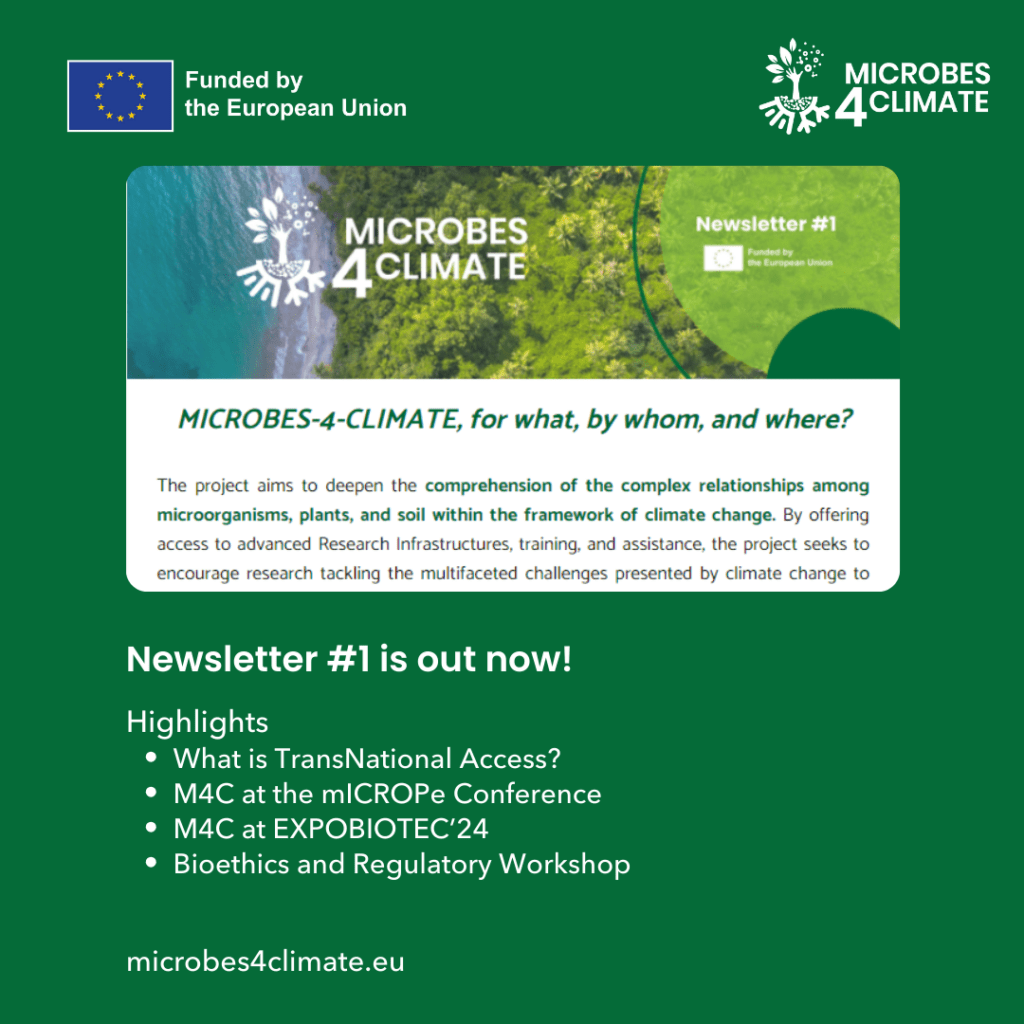 MICROBES-4-CLIMATE Project Releases Its First Newsletter – MIRRI-ERIC